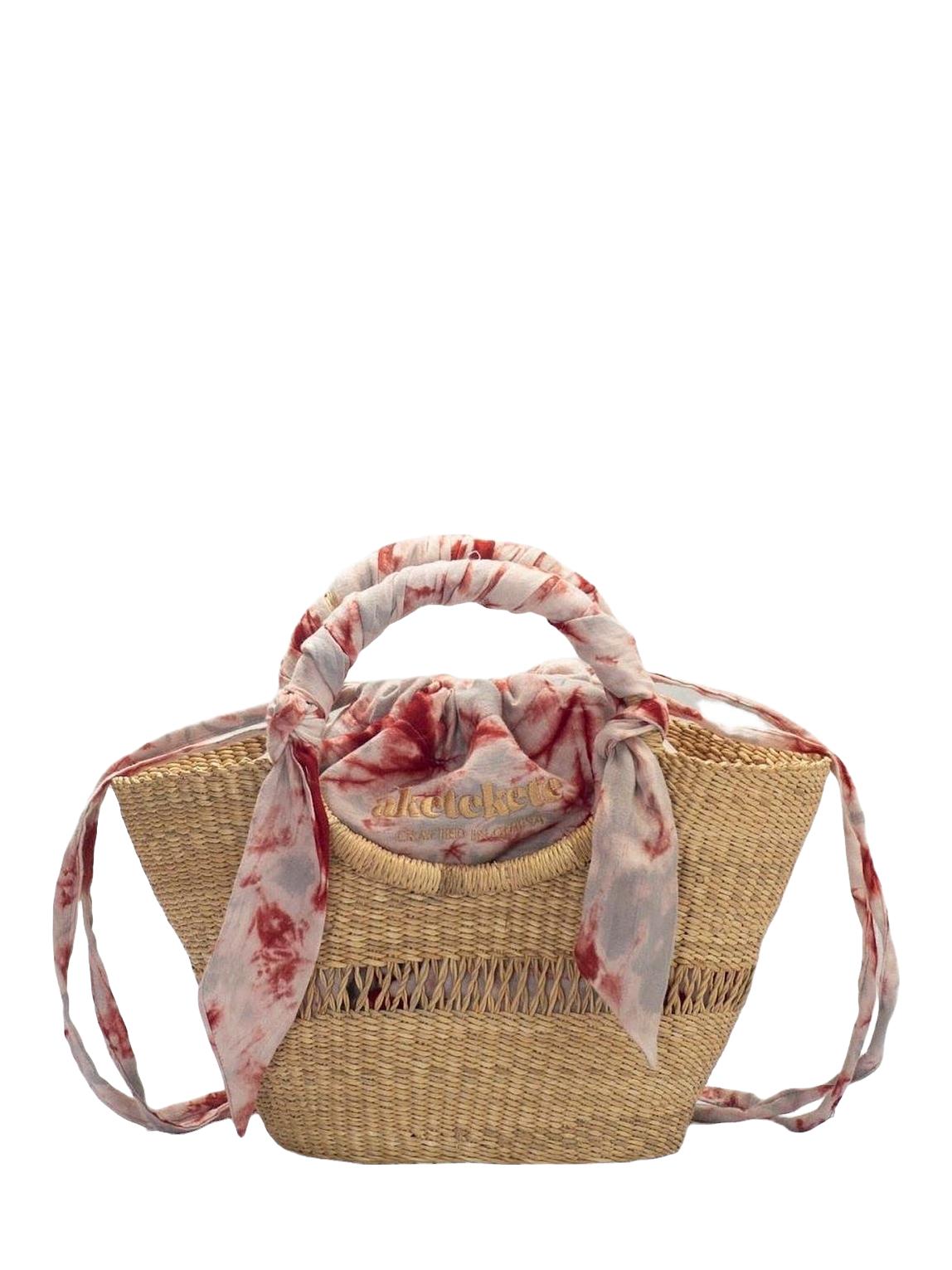 AKETEKETE Aketekete Woven Straw Butterfly Bag Small